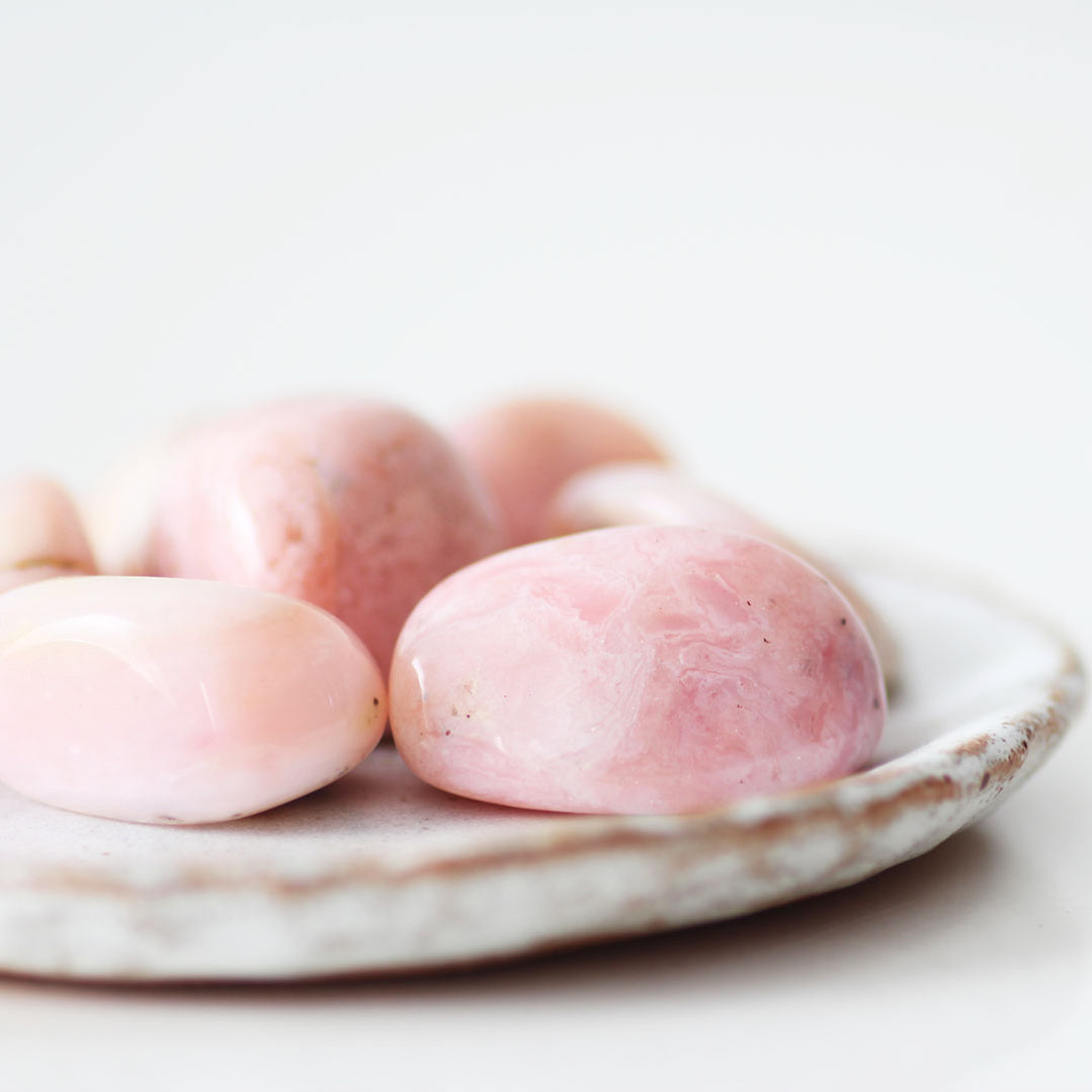 Pink Opal - Tumbled Stone — The Hidden Way