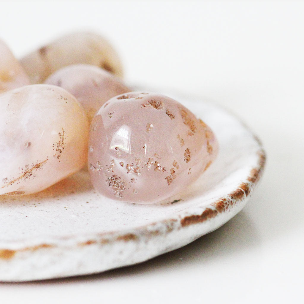 Pink Chalcedony - Tumbled Stones — The Hidden Way
